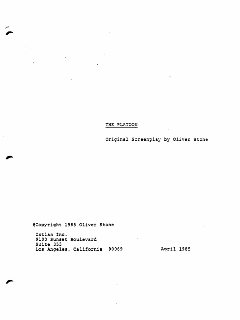 Platoon | PDF