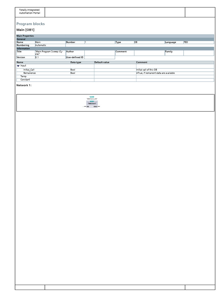 PLC Program | PDF | Computer Data | Software Engineering