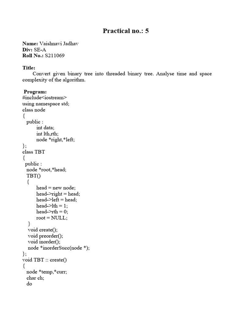 Dsa 5 | PDF | Computer Programming | Algorithms And Data Structures