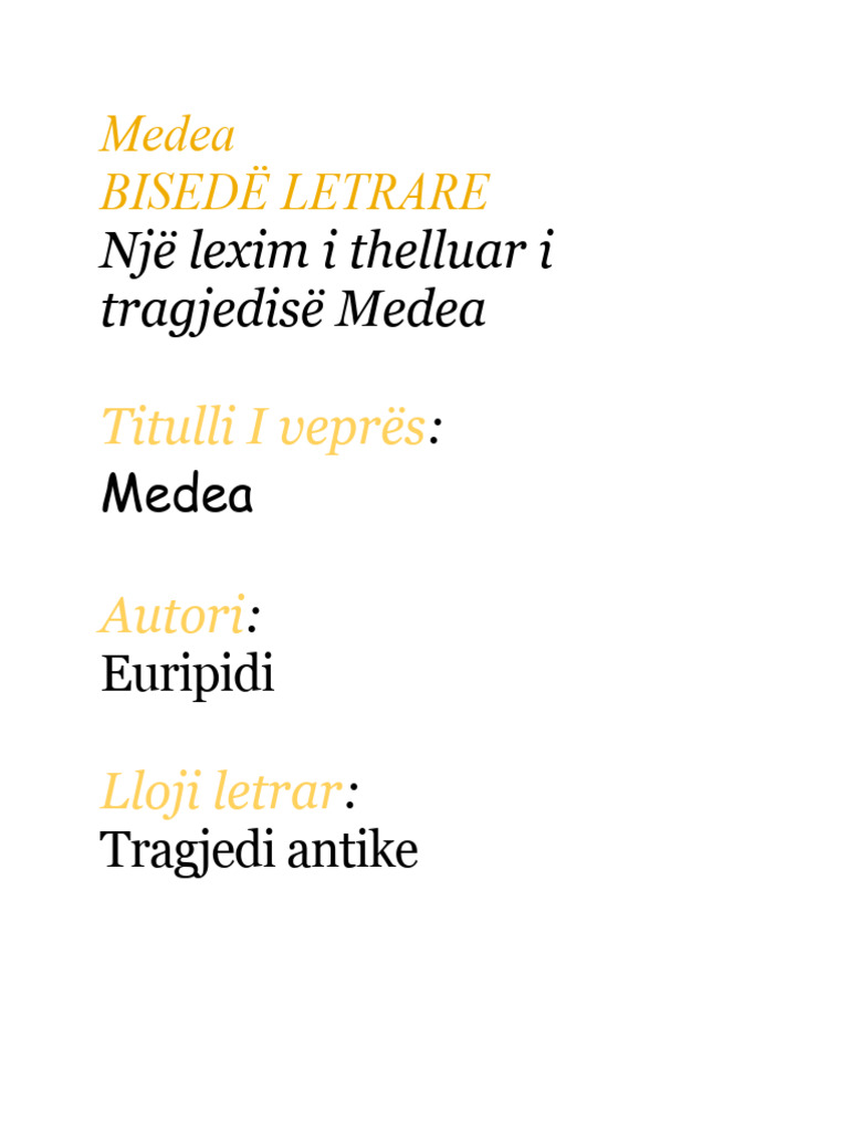 Medea | PDF