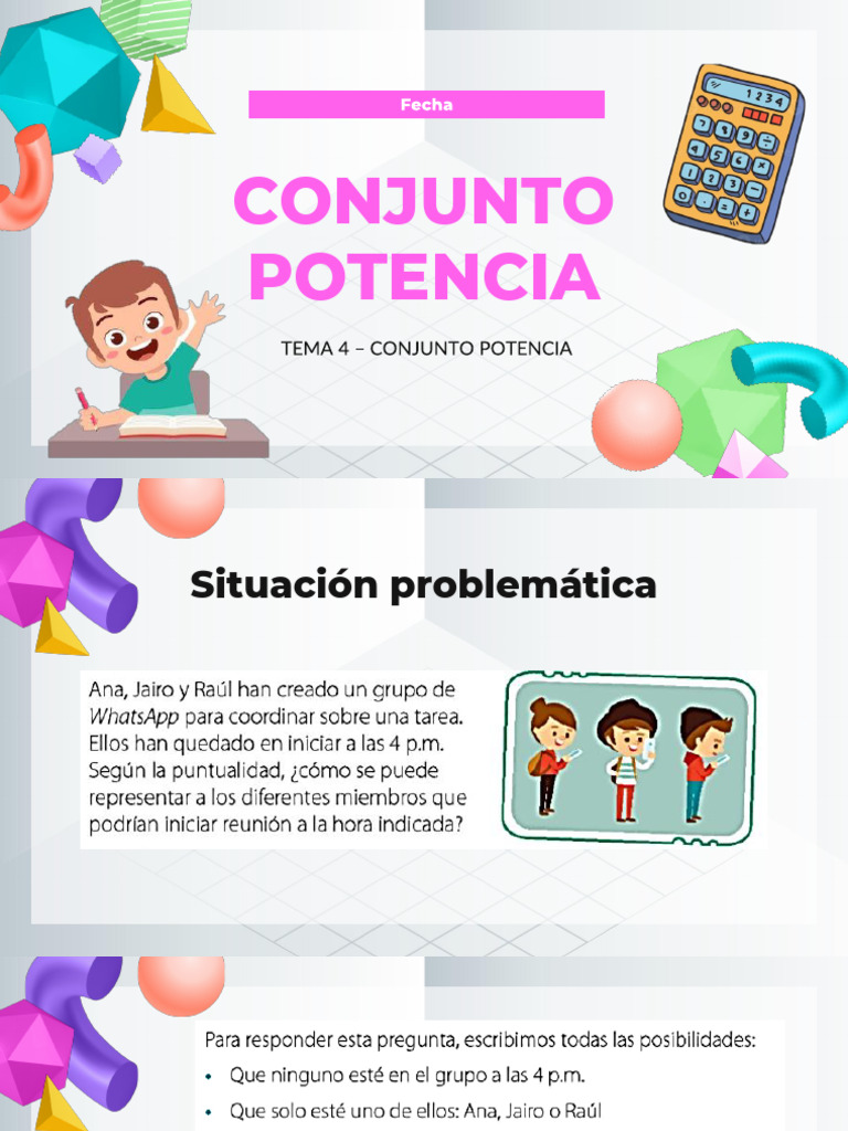 Cómo hallar el conjunto potencia | PDF | Ciencia y matemáticas