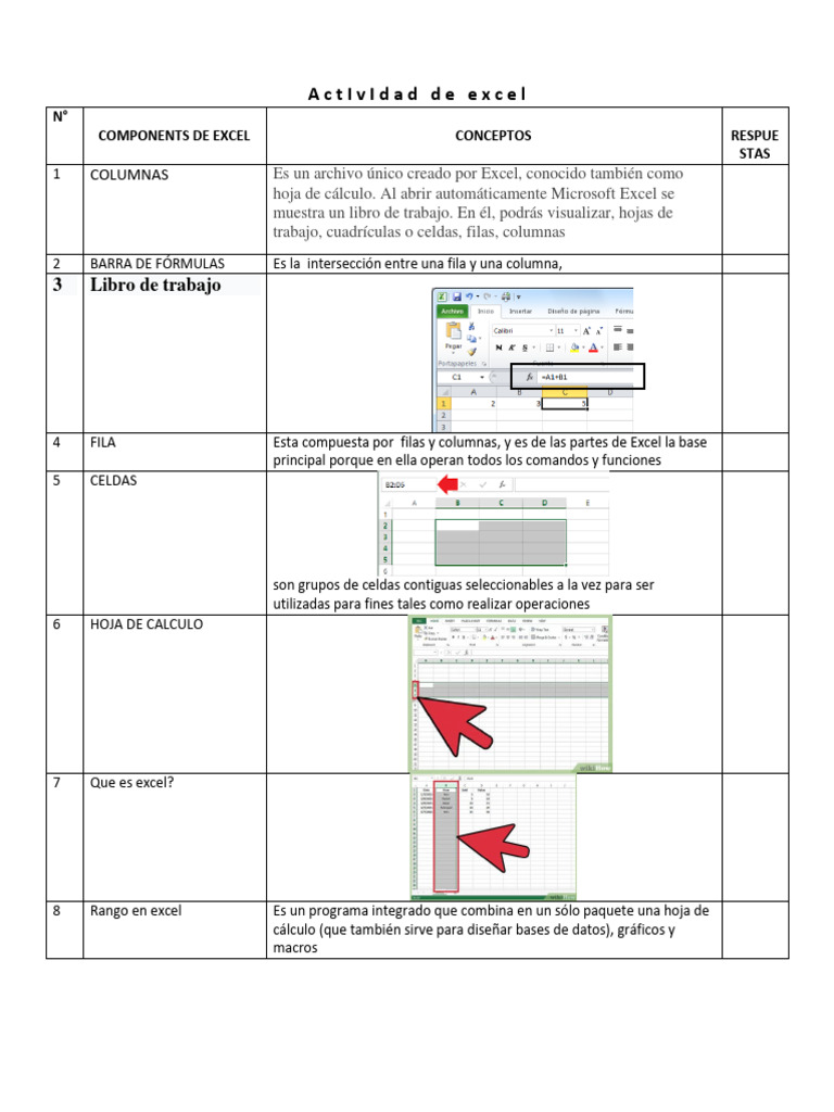 Conceptos Básicos de Excel | PDF