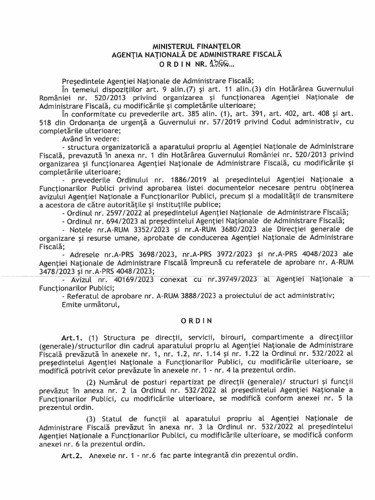 Ordin Anexa BT | PDF