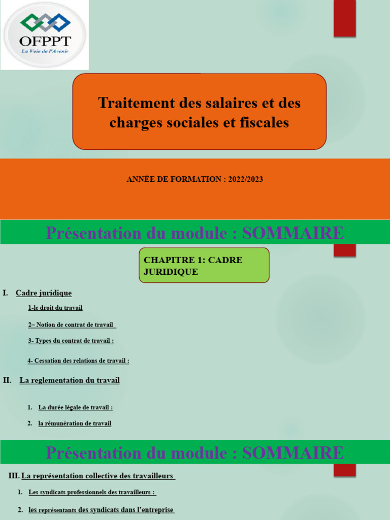 Traitement des salaires et charges sociales | PDF | Salaires | Économie