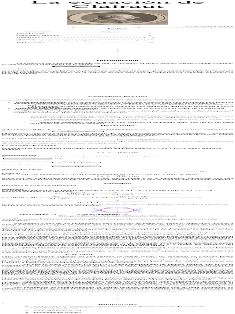 La Ecuación de Clairaut 4 | PDF | Ecuaciones | Ecuaciones diferenciales