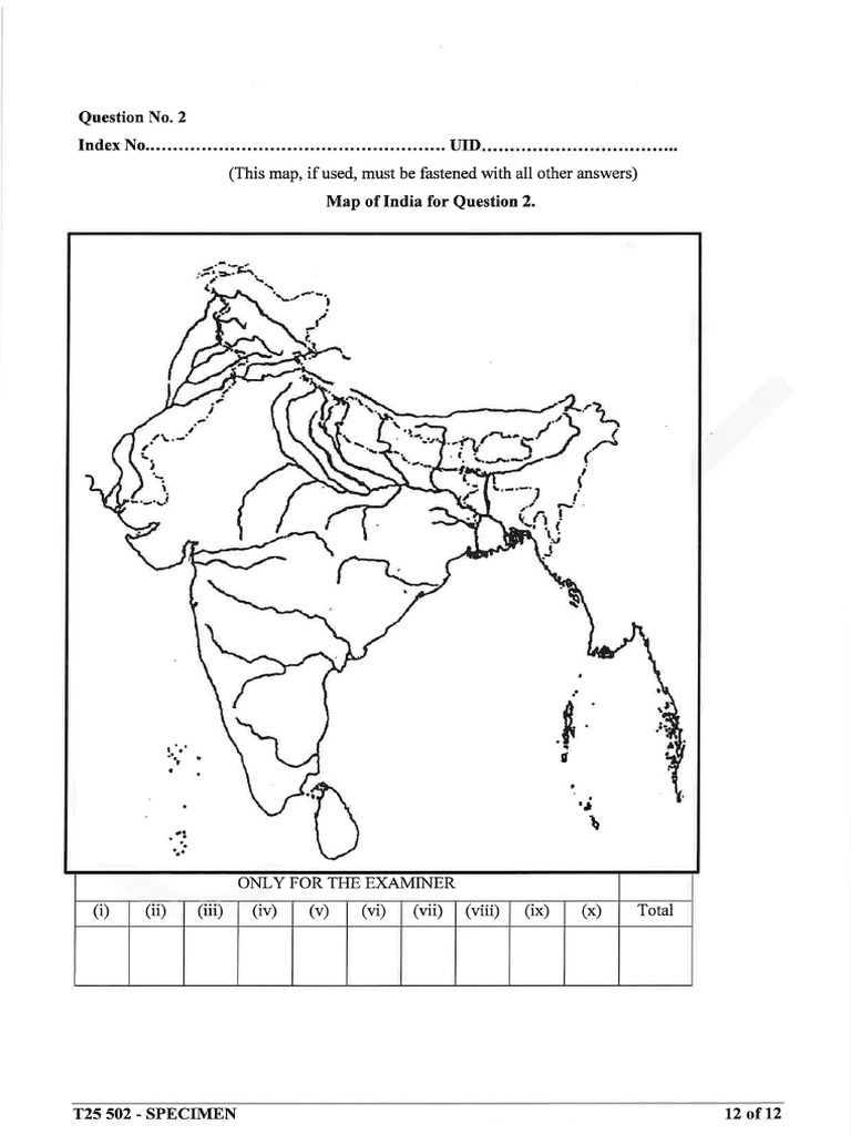 ICSE Geography map | PDF