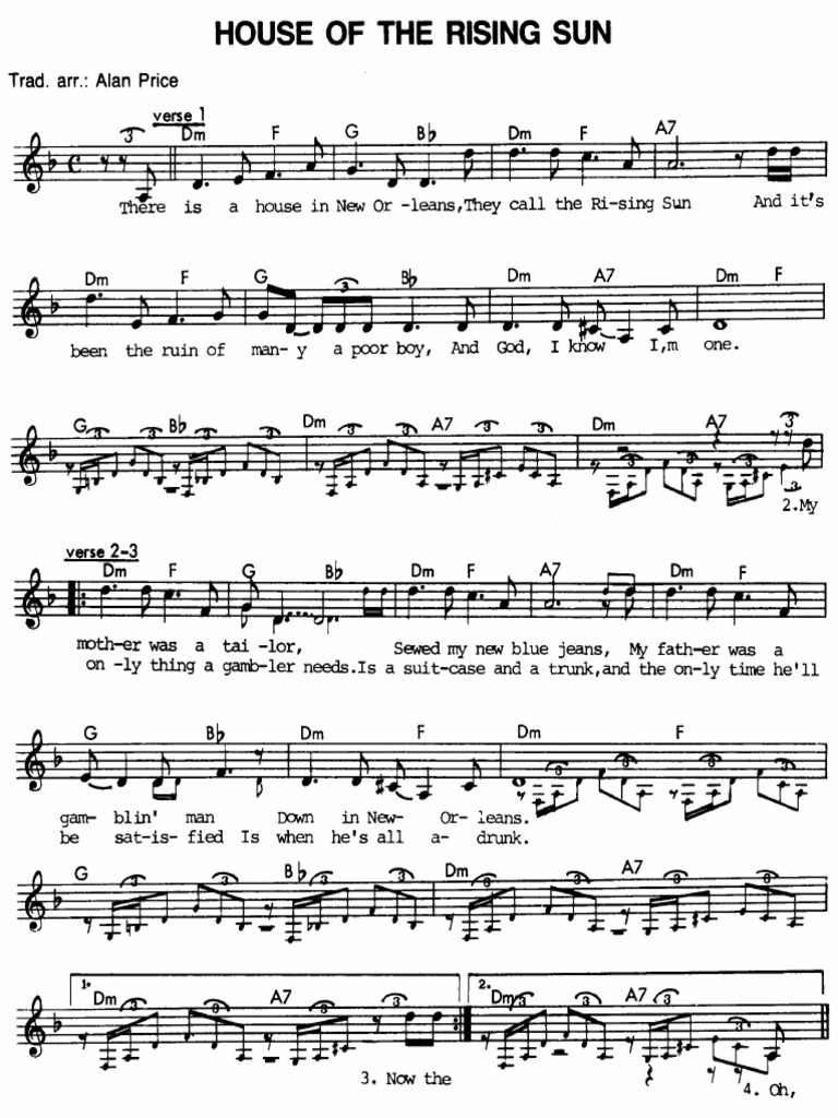 House of The Rising Sun | PDF