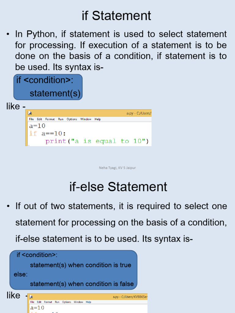 Conditional and Looping Statements | PDF | Control Flow | Theoretical ... Conditional and Looping Statements | PDF | Control Flow | Theoretical ...