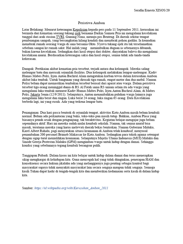 Perang Ambon | PDF