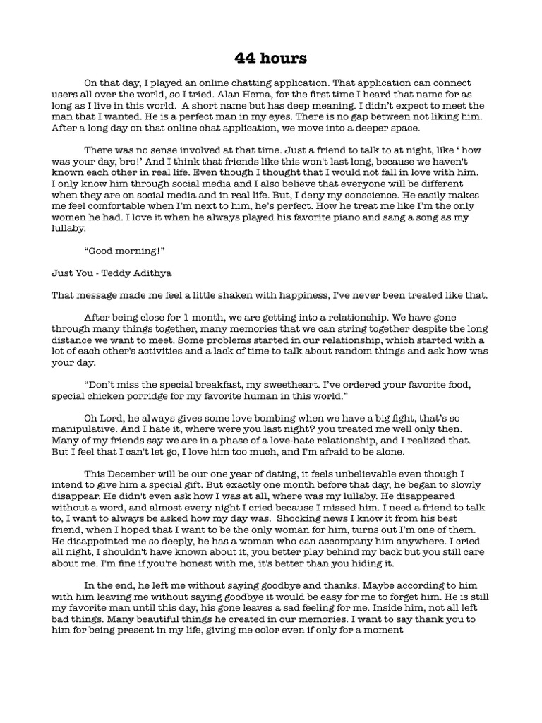 44 Hours | PDF | Art | Poetry