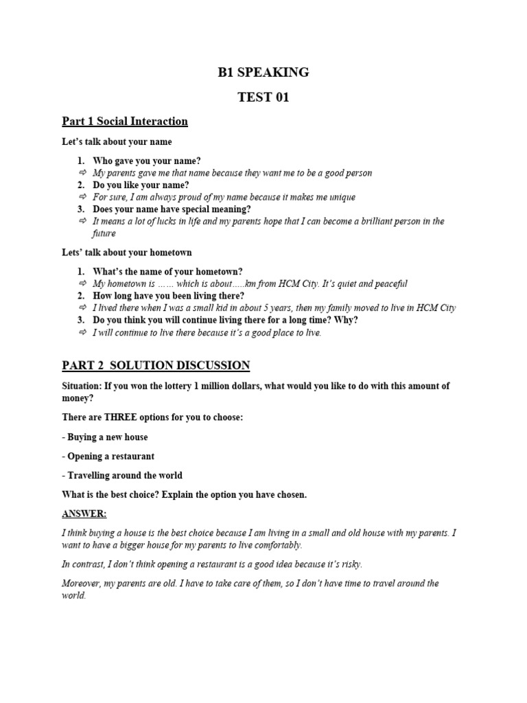 4.3.1 - SPEAKING PRACTICE PART 1 + 2 + 3 (12 tests) | Download Free PDF ... 4.3.1 - SPEAKING PRACTICE PART 1 + 2 + 3 (12 tests) | Download Free PDF ...