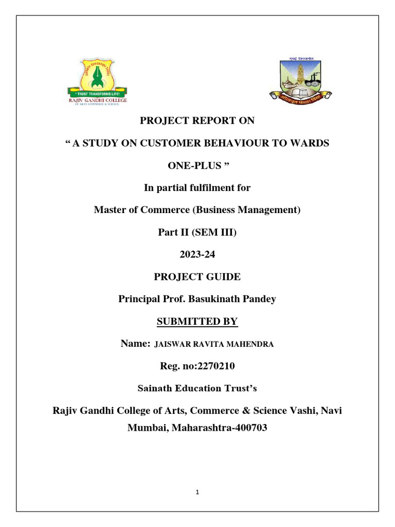 One Plus Project Ravita | PDF | Sampling (Statistics) | Usability