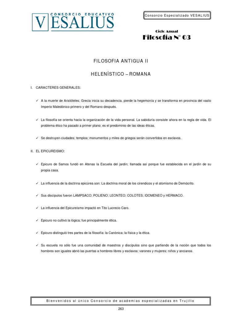 Fil (03) Fil. Antig. Ii 263 - 270 | PDF | Estoicismo | Platón