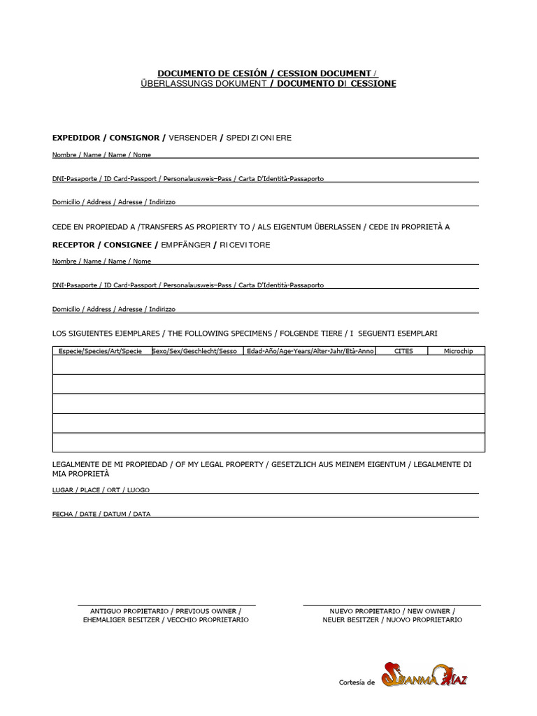 DocumentoCesion Merged | PDF | Documento de identidad