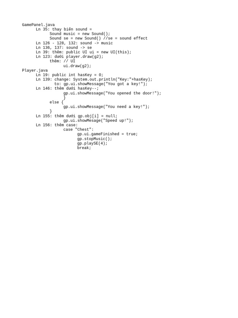Java Game Development Edits | PDF | Computers