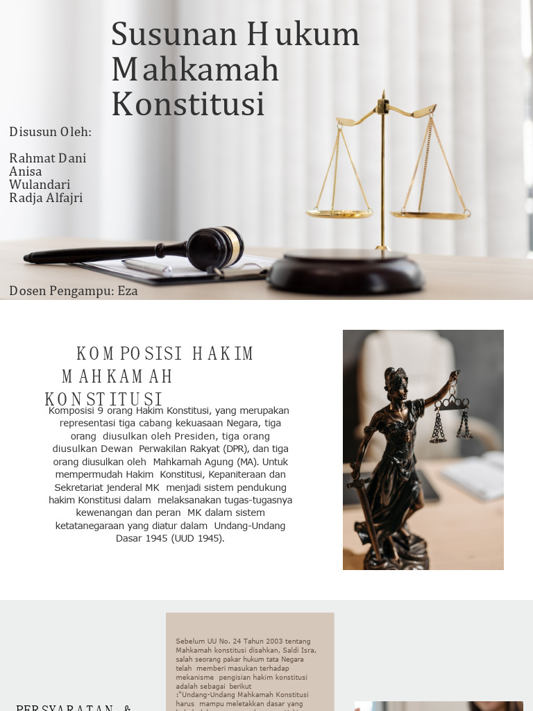 SUSUNAN HUKUM MK Kel-4 | PDF