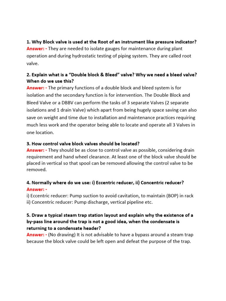 20 Toughest Piping Engineering Interview Questions Asked in Interviews ...