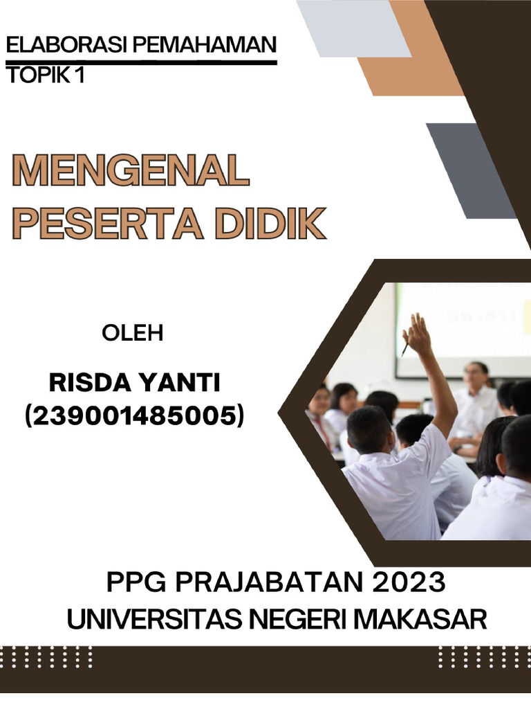 Topik 1 - Elaborasi Pemahaman - Mengenal Peserta Didik | PDF | Karier & Perkembangan ...