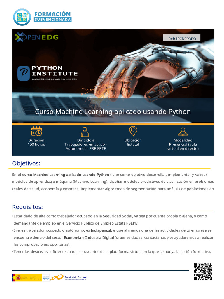 Curso Machine Learning Aplicado Usando Python IFCD093PO | PDF | Aprendizaje automático | Business