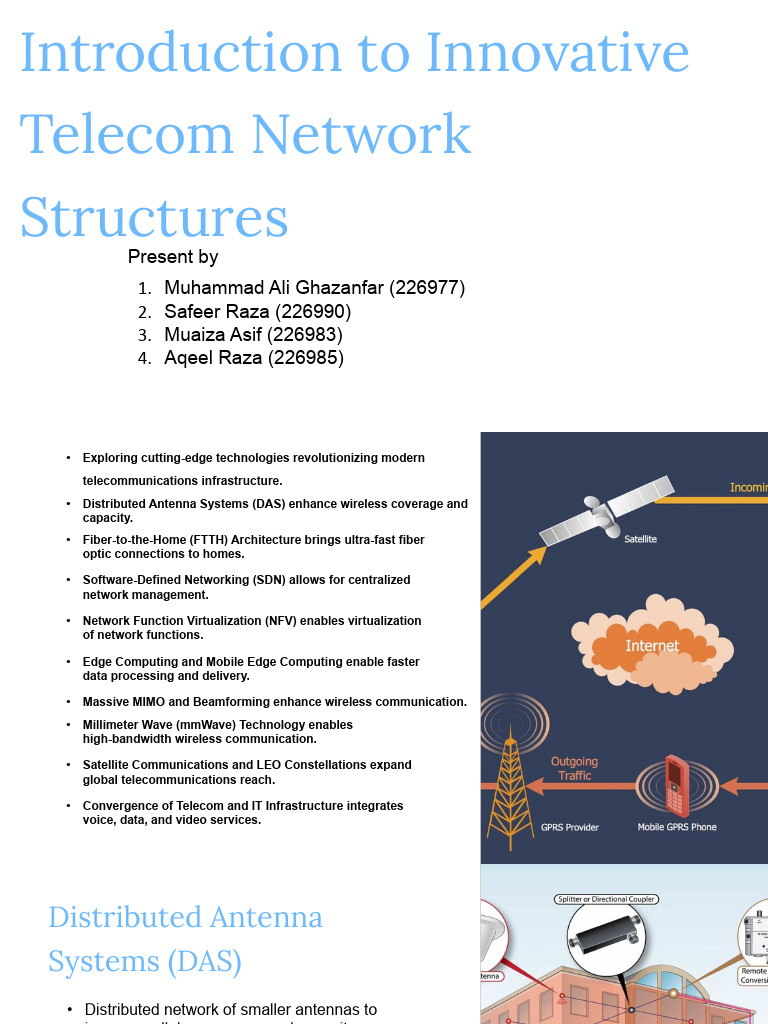Introduction-to-Innovative-Telecom-Network-Structures | PDF | Computer Network | Telecommunications