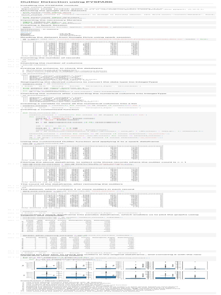 Customer Data Outliers Pyspark | PDF | Quartile | Computer Programming