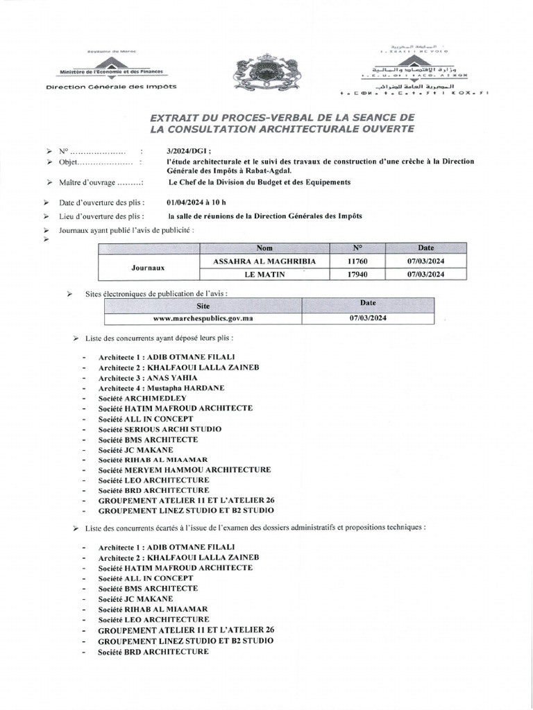 Extrait PV CA 3-2024-Dgi | PDF
