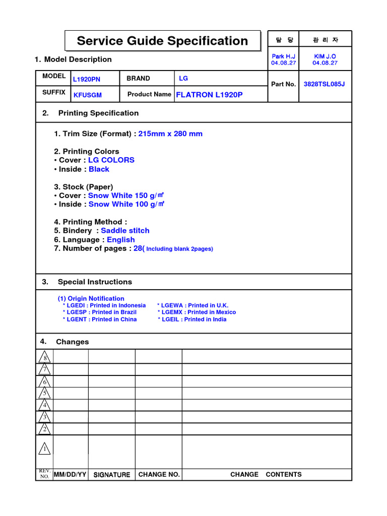 Flatron l1920p | PDF | Printed Circuit Board | Soldering