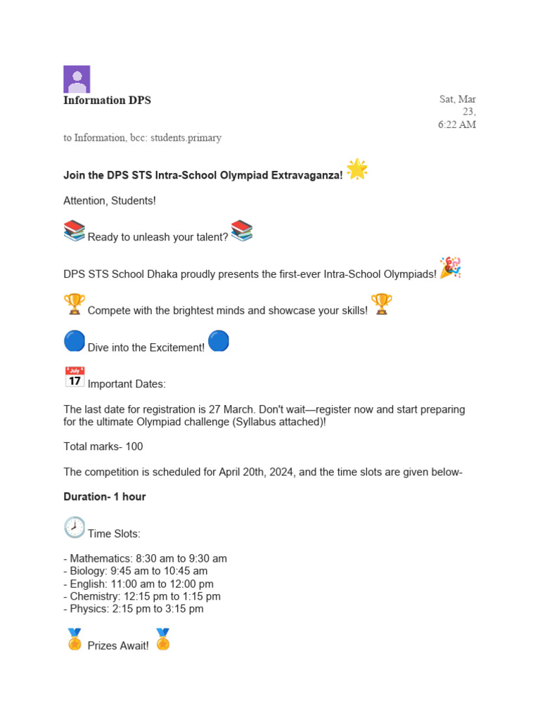 Information DPS Competation | PDF