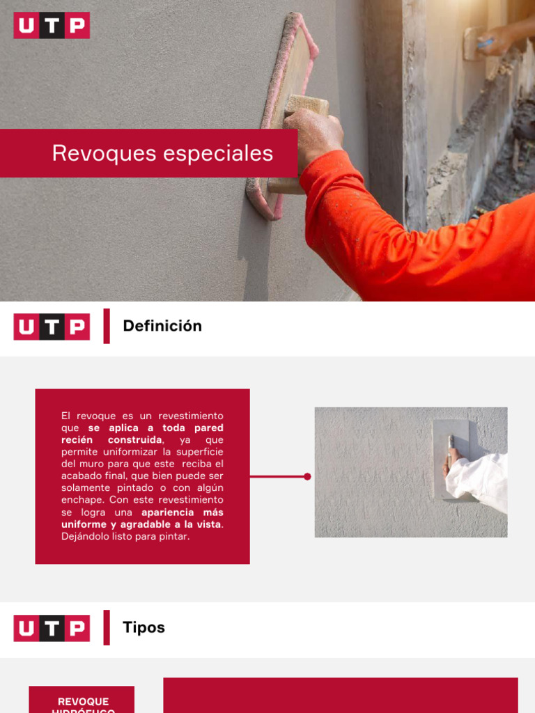 Semana 16 - Infografía - Revoques Especiales - Transcripción | PDF | Mortero (Albañilería ...