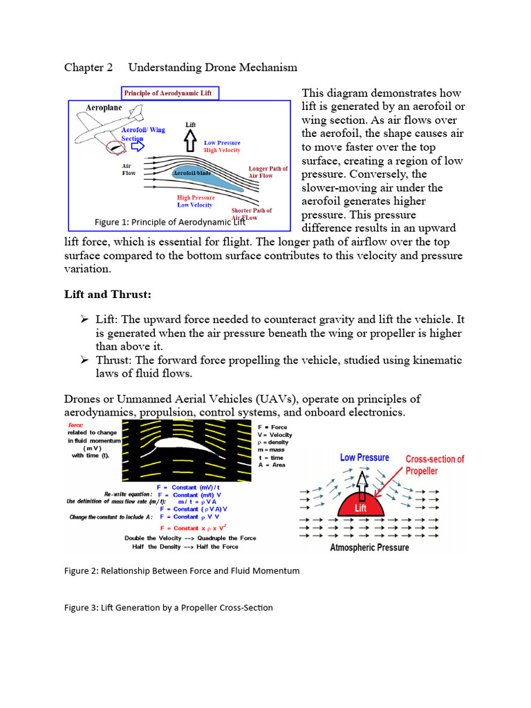 Lift Generation in Drones Explained | PDF | Quadcopter | Lift (Force)