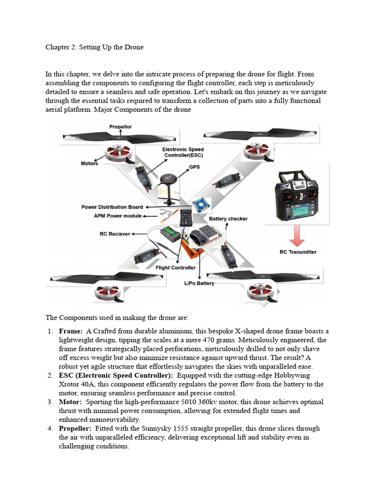 Chapter 3 Setting Up The Drone | PDF | Unmanned Aerial Vehicle | Flight Controller