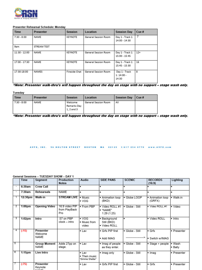 Show Flow Template2 | PDF