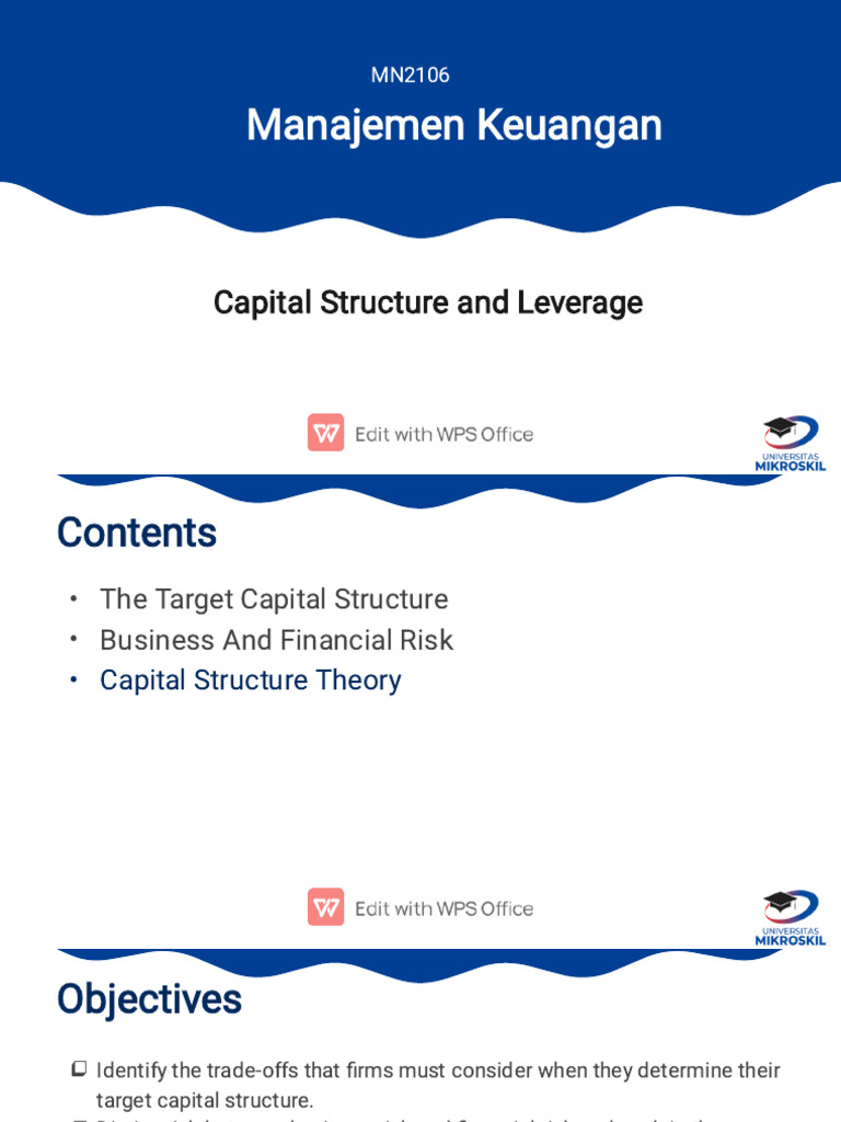 Optimal Capital Structure Guide | PDF | Capital Structure | Financial Capital
