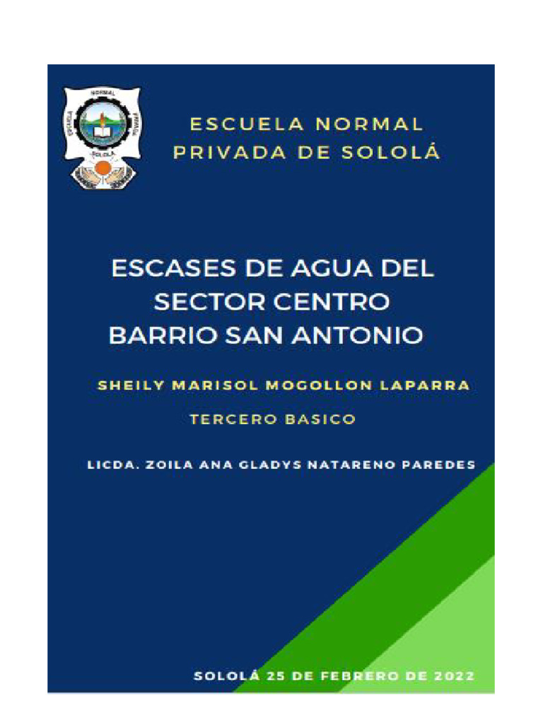 INVESTIGACIÓN DEL AGUA METODOLOGÍA | Descargar gratis PDF | Agua | Escasez de agua