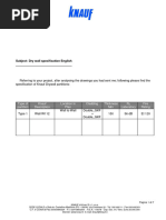 Knauf UW Profiles Technical Datasheet | PDF