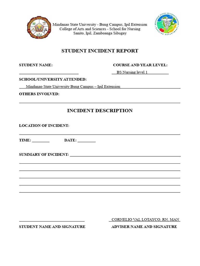 Incident Report paper 1 | PDF