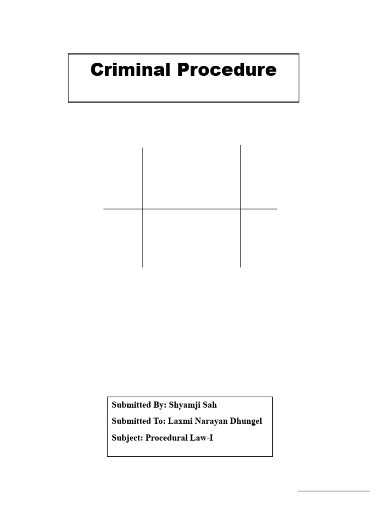 Criminal Procedure | PDF | Arrest | Judgment (Law)