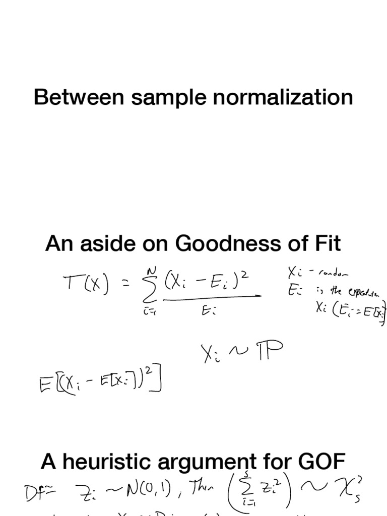 4 Normalization Annotated | PDF | Estimator | Statistics