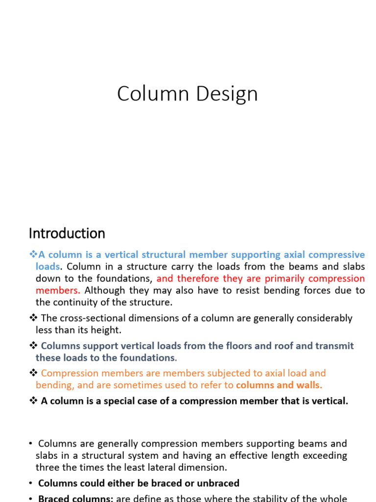 Column Design A | PDF | Column | Beam (Structure)