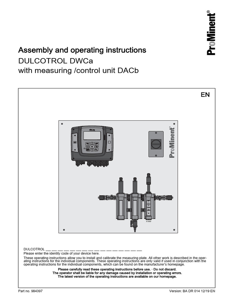 BA DR 014 12 19 EN Dulcotrol DWCa EN | PDF | Technology & Engineering