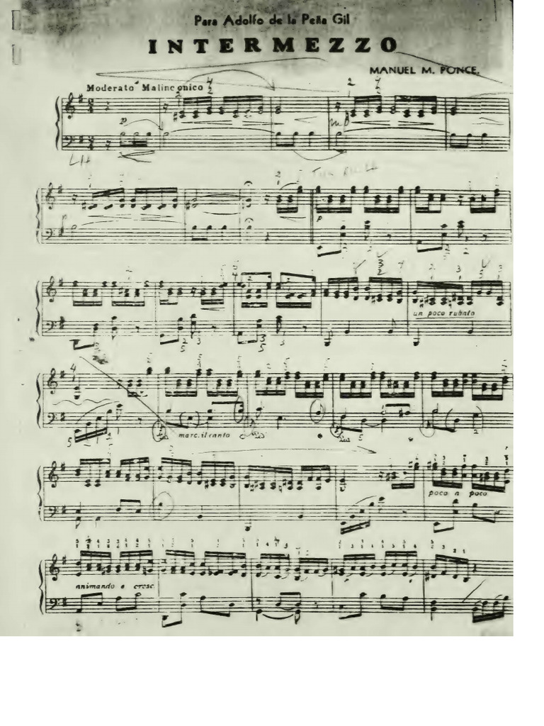 Intermezzo-Manuel María Ponce | PDF