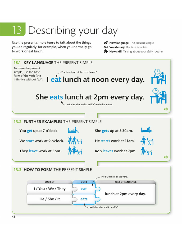Unit 13 - Describing Your Day | PDF