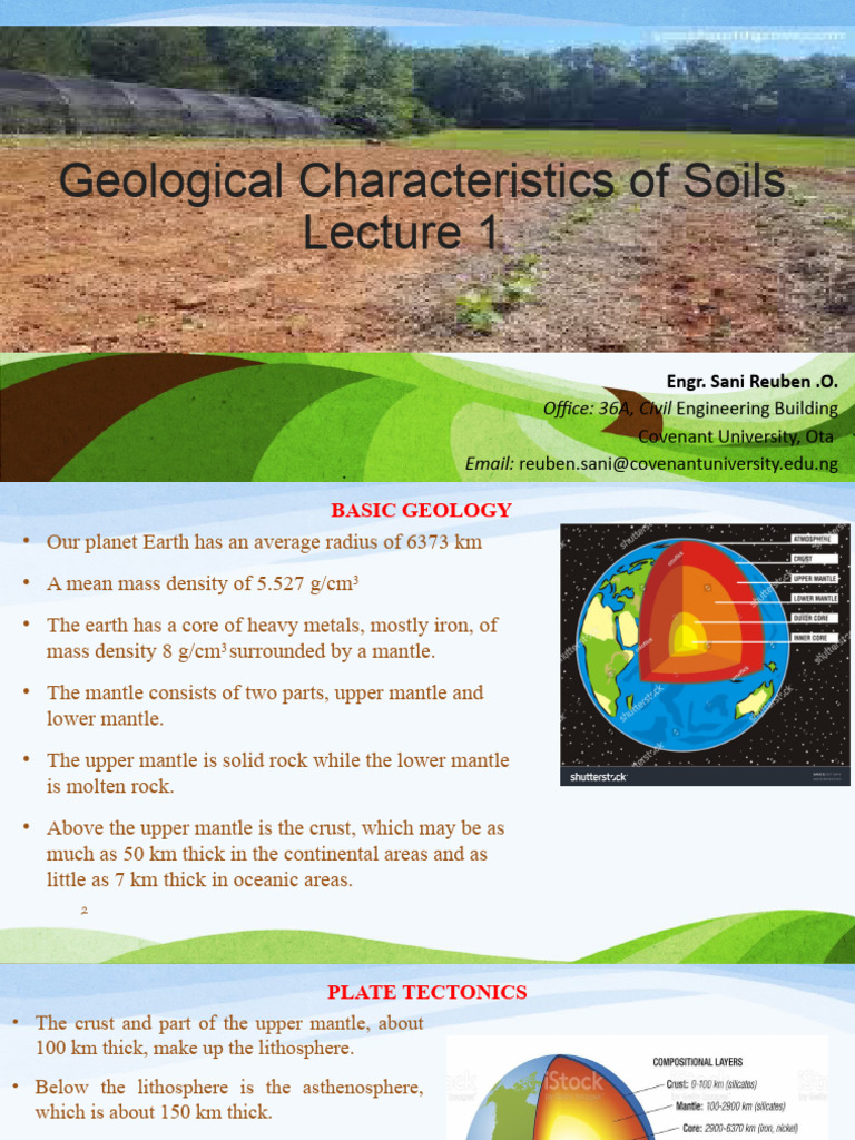 Geological Characteristics of Soils | PDF | Soil | Rock (Geology)