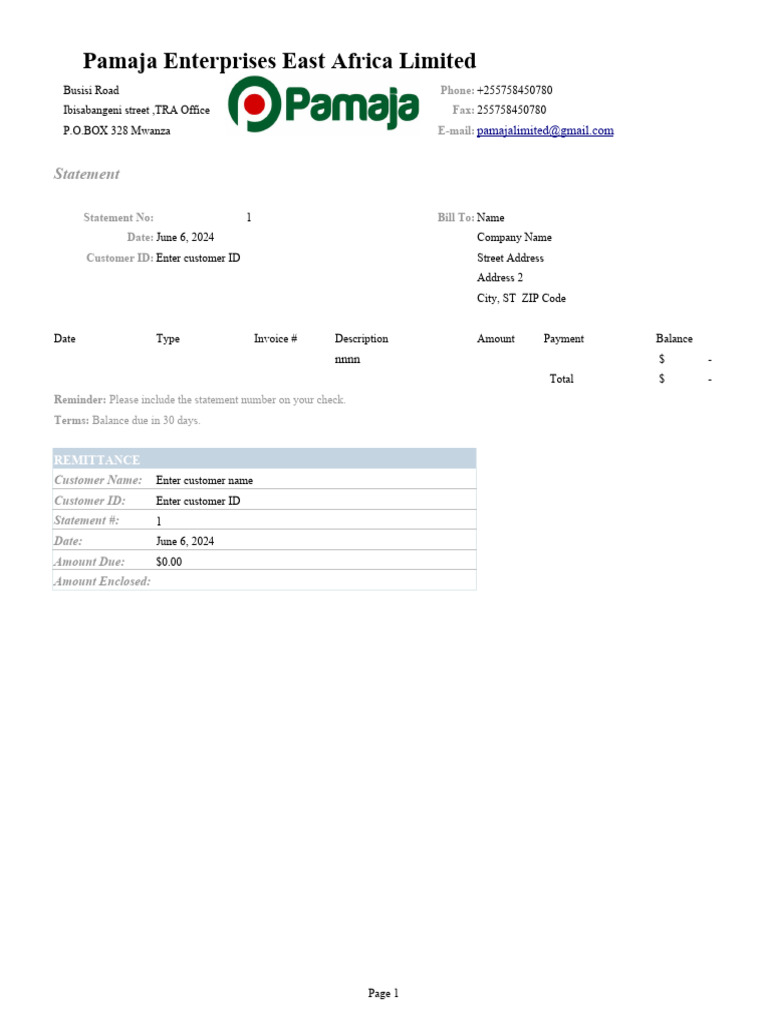 Billing Statement 1 | PDF
