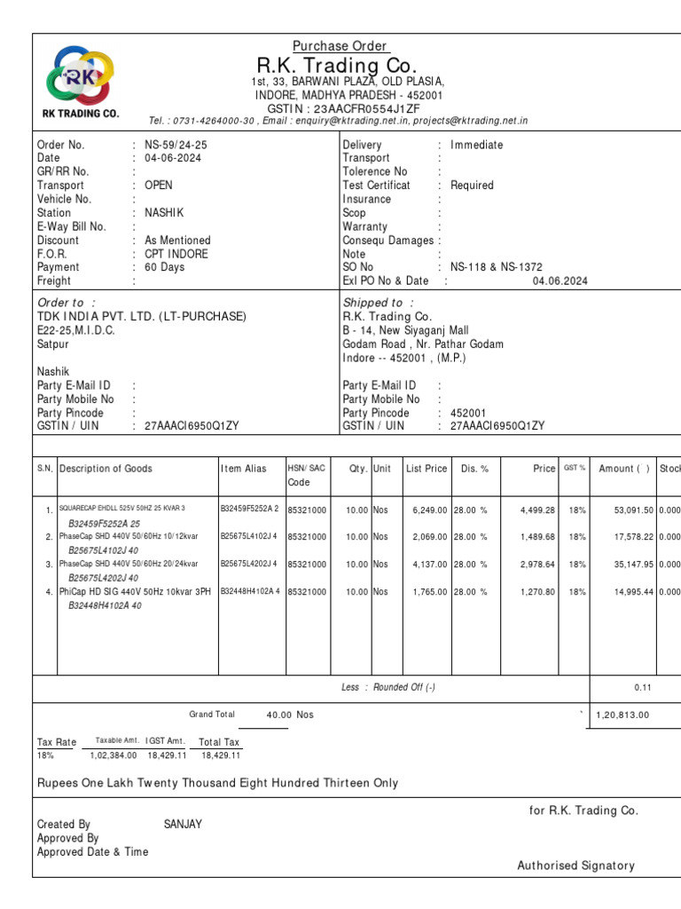 TDK Revised PO NS-59 | Download Free PDF | Trade | Economies