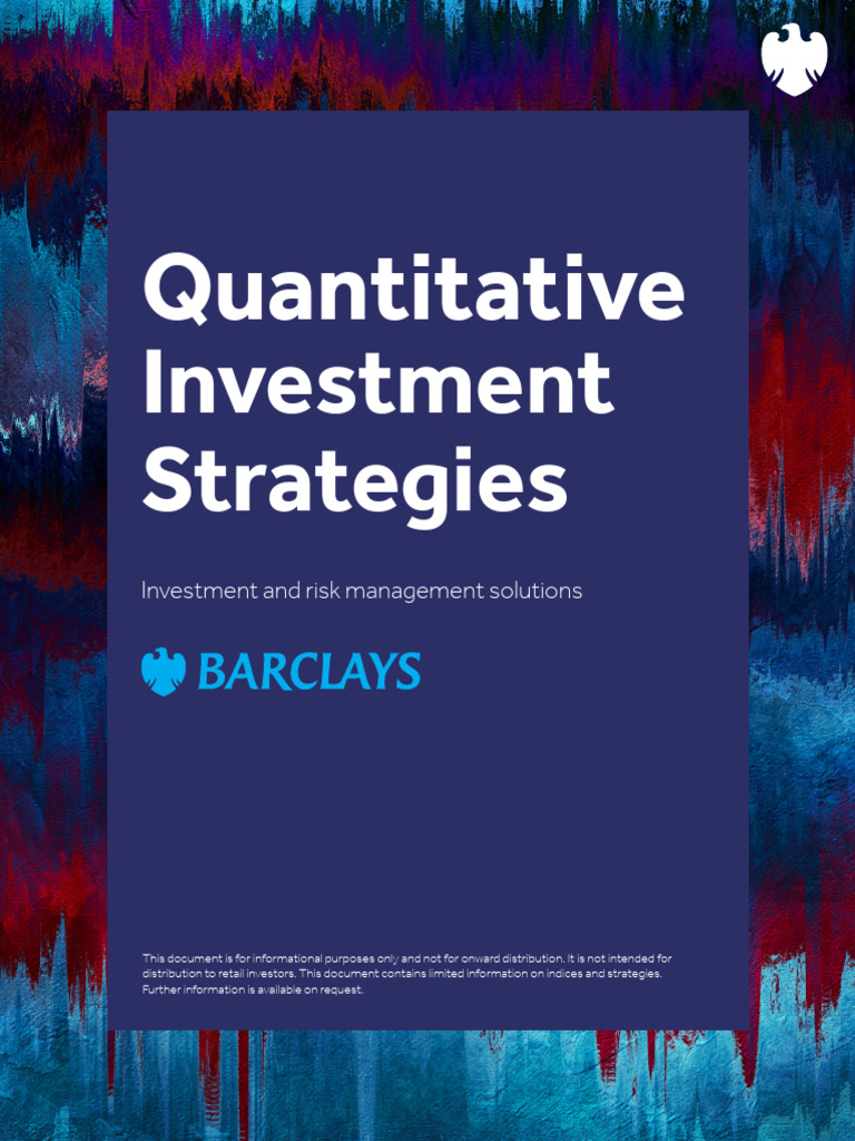 Barclays Quantitative Investment Strategies Borchure | PDF | Financial ...
