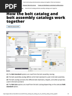 Bolt Catalog Properties - Tekla User Assistance | PDF