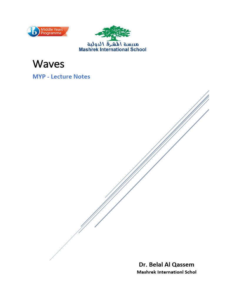 MYP Waves - Mashrek (1) | Download Free PDF | Waves | Reflection (Physics)