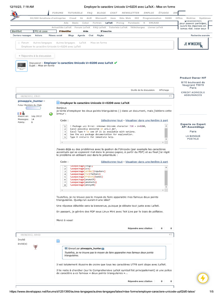 Employer le caractère Unicode U+02D0 avec LaTeX - Mise en forme | PDF Employer le caractère Unicode U+02D0 avec LaTeX - Mise en forme | PDF