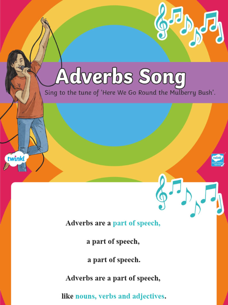 Ni L 1661080614 Adverbs Song - Ver - 2 | PDF